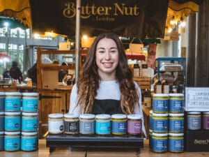 Nutty chocolate cookie & caramel sauce | Borough Market