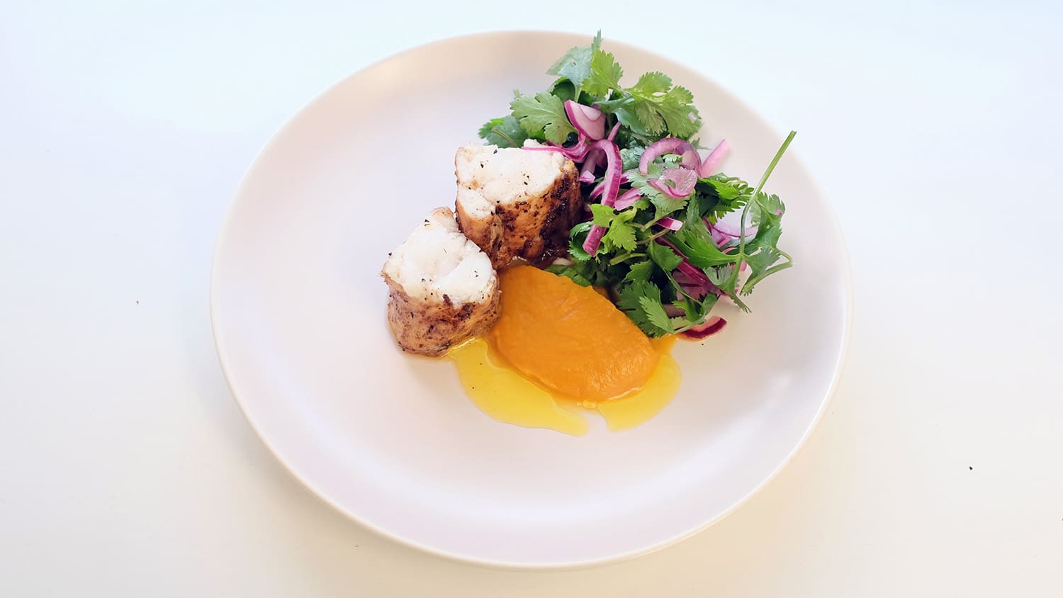 Black butter spiced monkfish | Borough Market