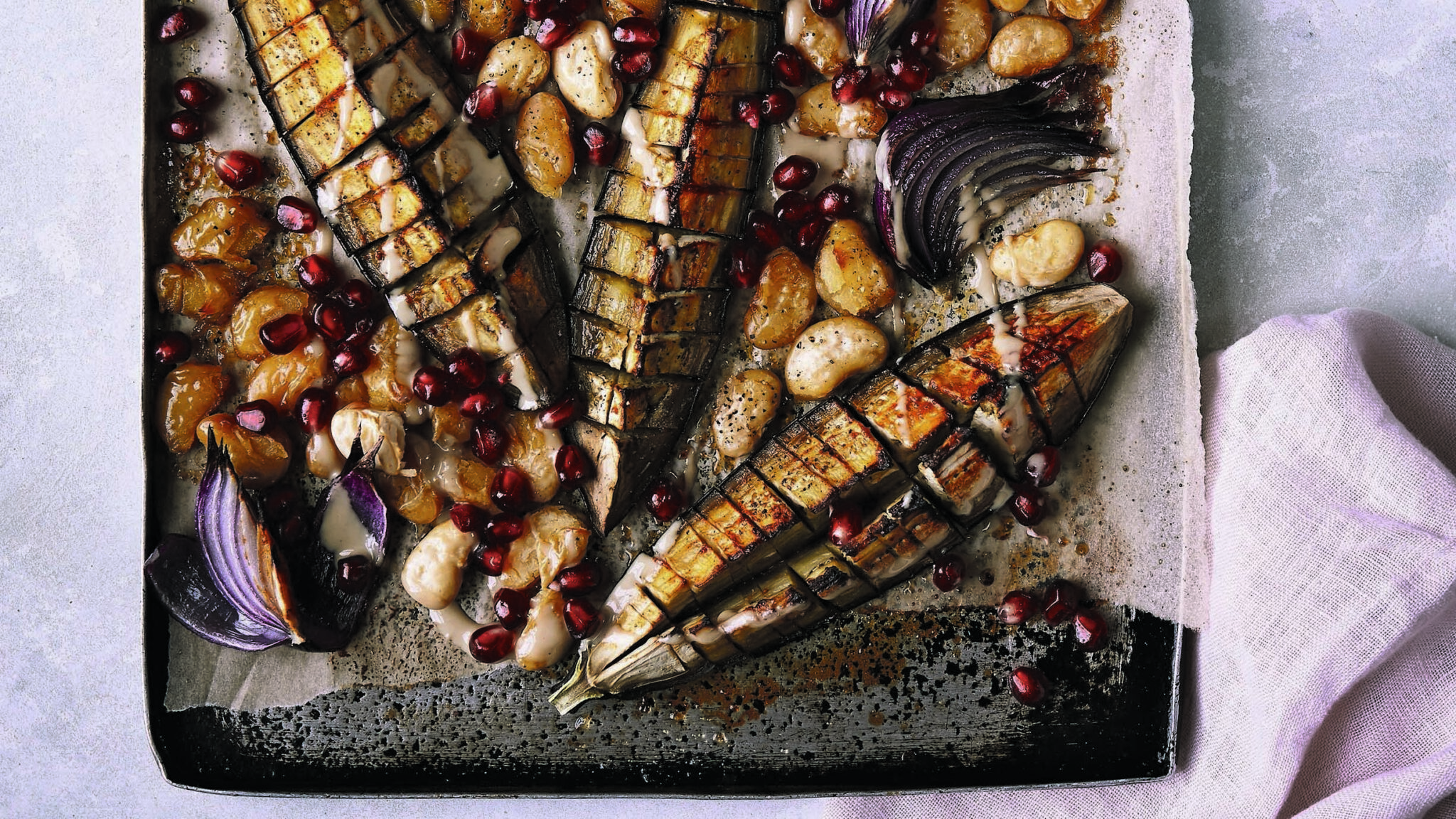 Middle Eastern vegan vegetable traybake | Borough Market