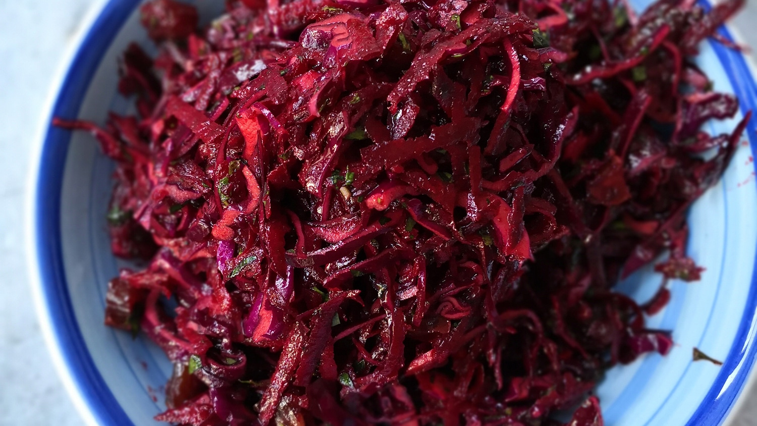 Red cabbage, beetroot & date salad | Borough Market